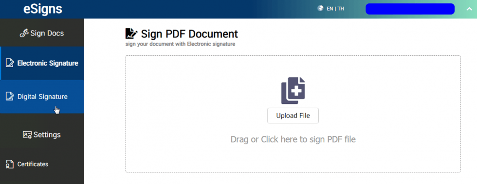 Create a Digital Signature on PDF